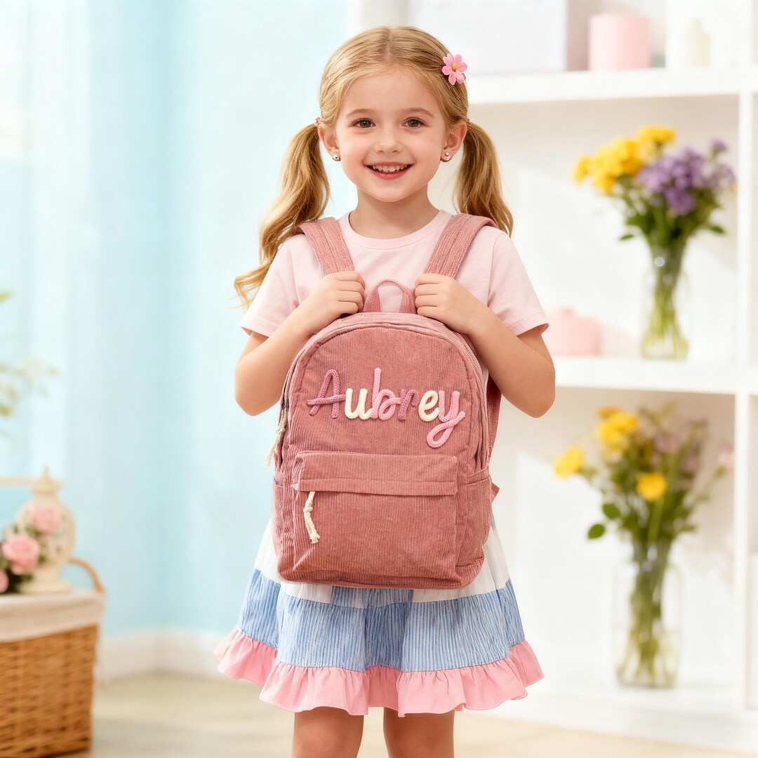 Custom Kids Backpack With Name, Personalized Toddler School Bag for ...