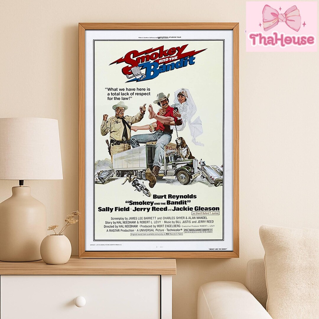 Smokey and the Bandit Canvas Poster, Steel Magnolias Art, Home Decor ...
