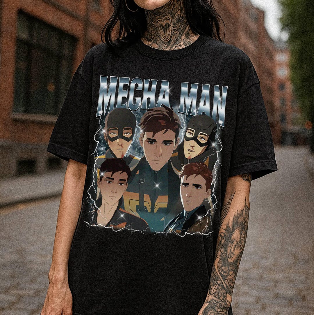Mecha Man Dispatch Game 90s Bootleg Shirt, Mecha Man Homage, Mecha Man ...