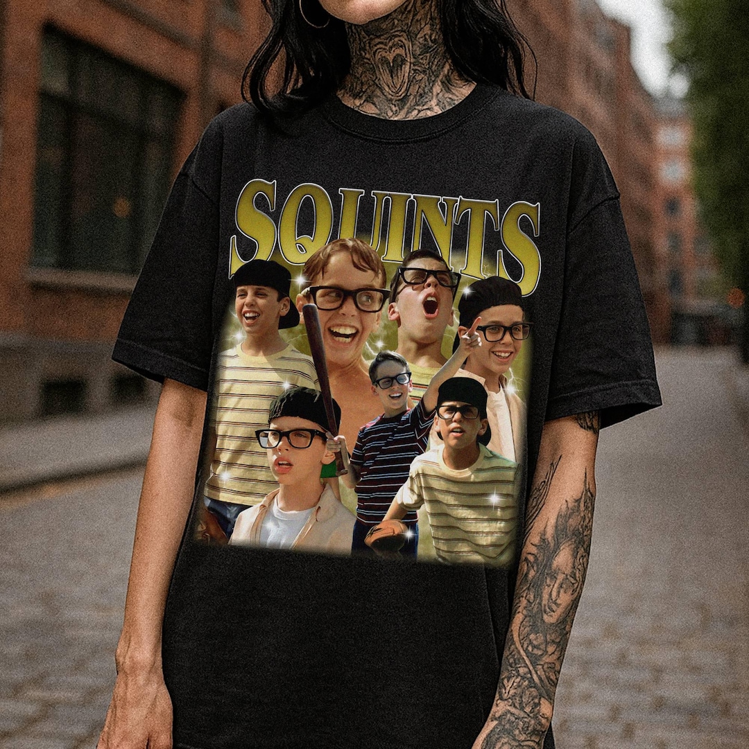 The Sandlot Baseball Legend Squints Shirt, Squints Homage Shirt ...