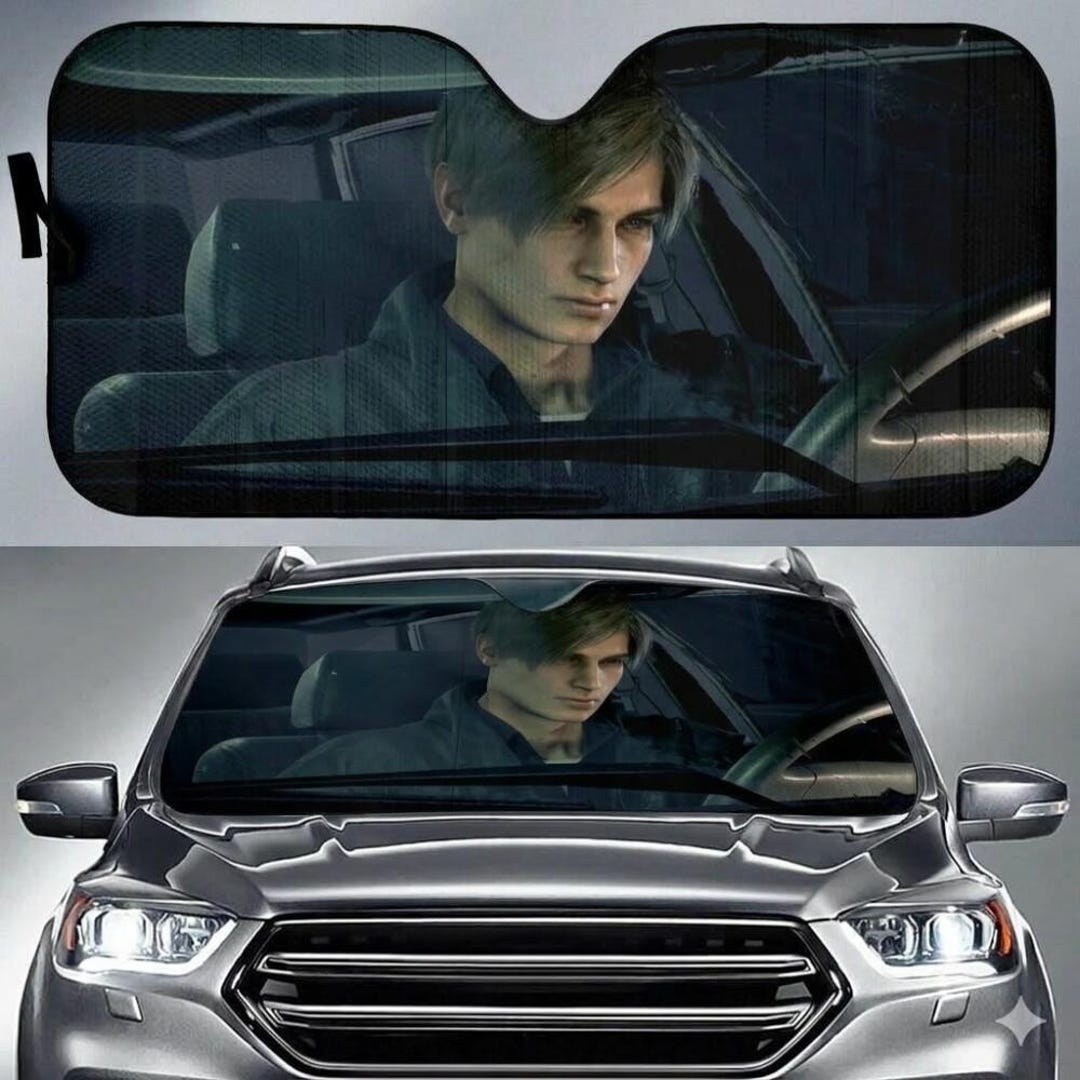Leon Kennedy Resident Evil 9 Car Sunshade, Resident Evil Requiem Car ...