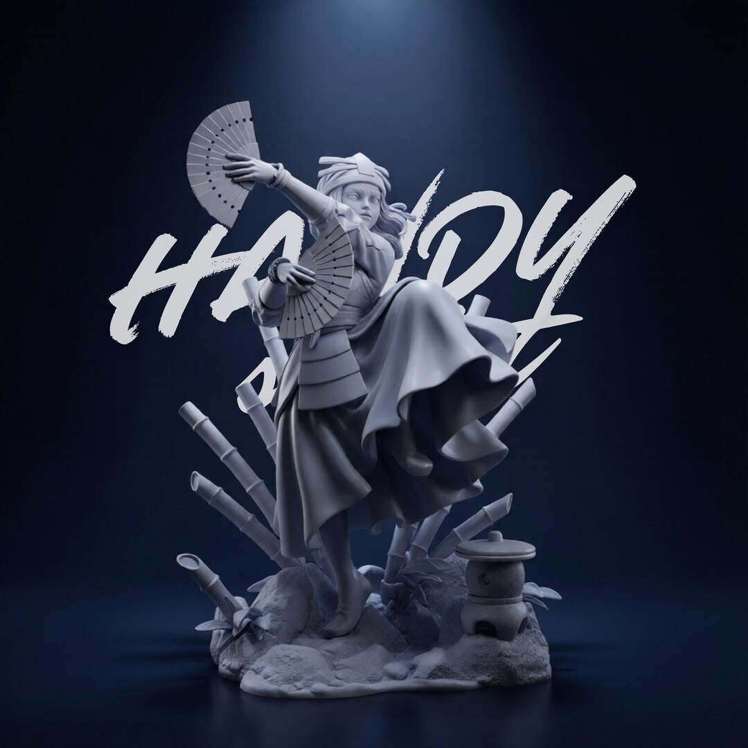 War Fan Warrior Inspired 1:10 Scale STL – Island Defender Statue (pre ...