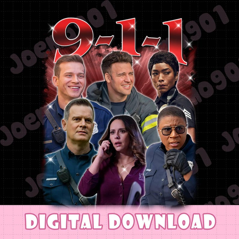 911 Movie Bootleg Png, Retro Eddie Diaz Png, Nine Eleven Png, 911 TV ...