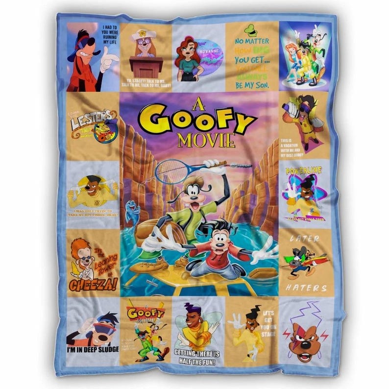 A Goofy Movie Blanket | Goofy Max Goofy Fleece Blanket | Mickey and ...