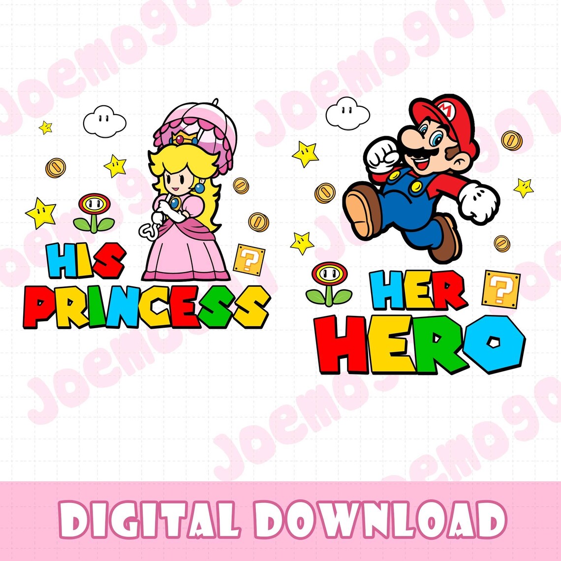 Super Mario Her Hero His Princess File | Mario and Princess Peach Png ...