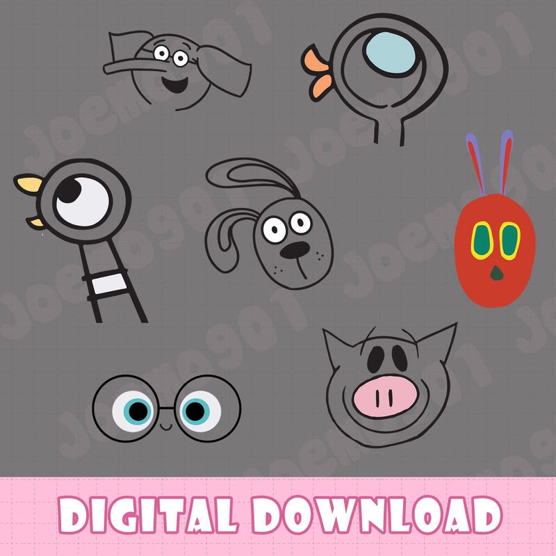 Piggie Elephant Svg - Etsy