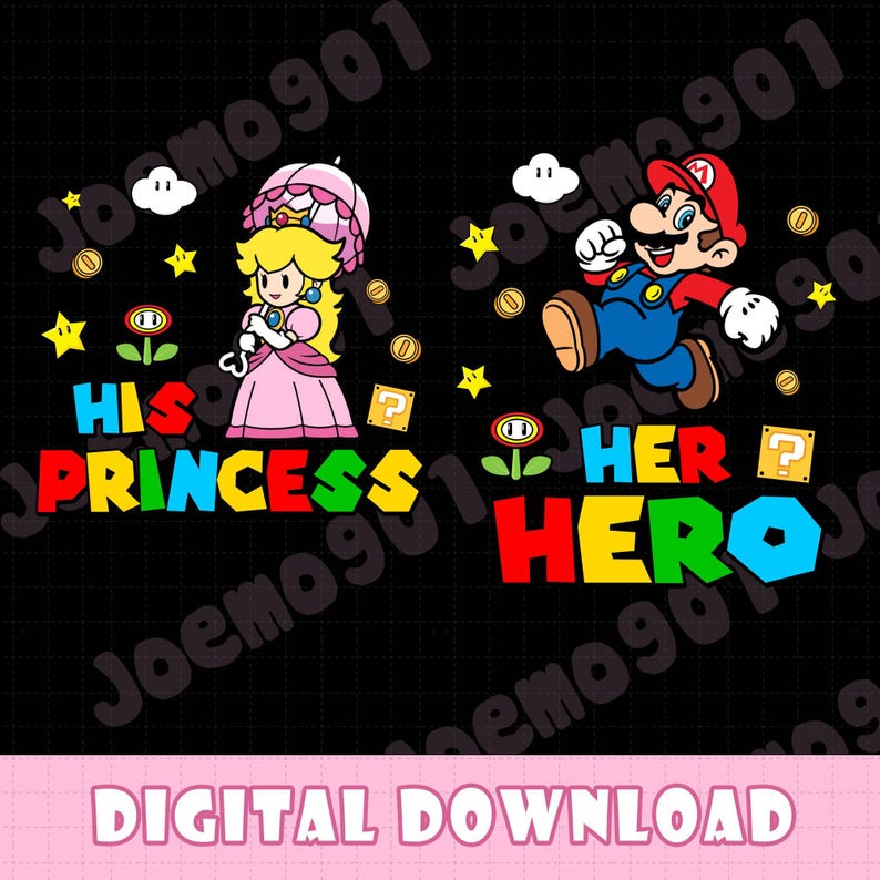 Super Mario Her Hero His Princess File | Mario and Princess Peach Png ...