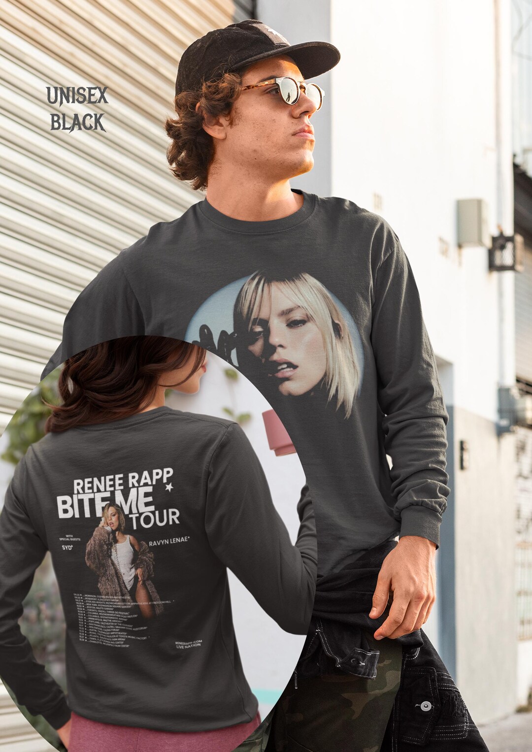 Reneé Rapp Bite Me Tour 2025 Longsleeve | Pop Singer Merch | Concert ...