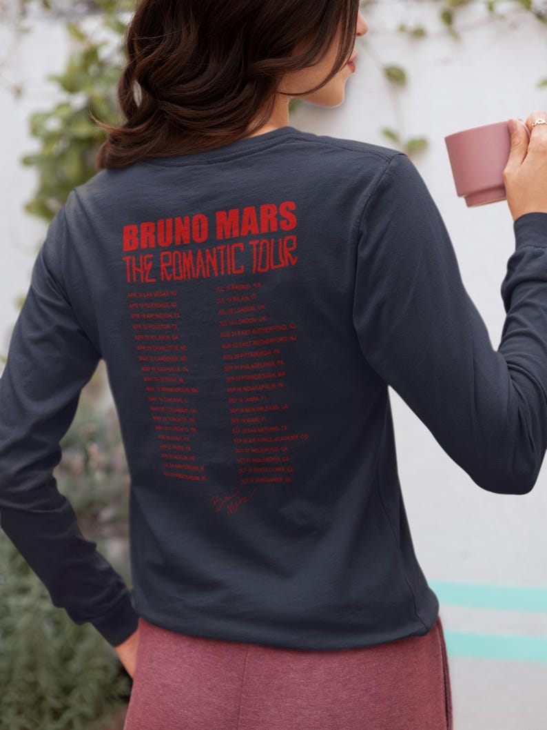Bruno Mars the Romantic Tour 2026 T Shirt | Concert Merch | Pop Music ...