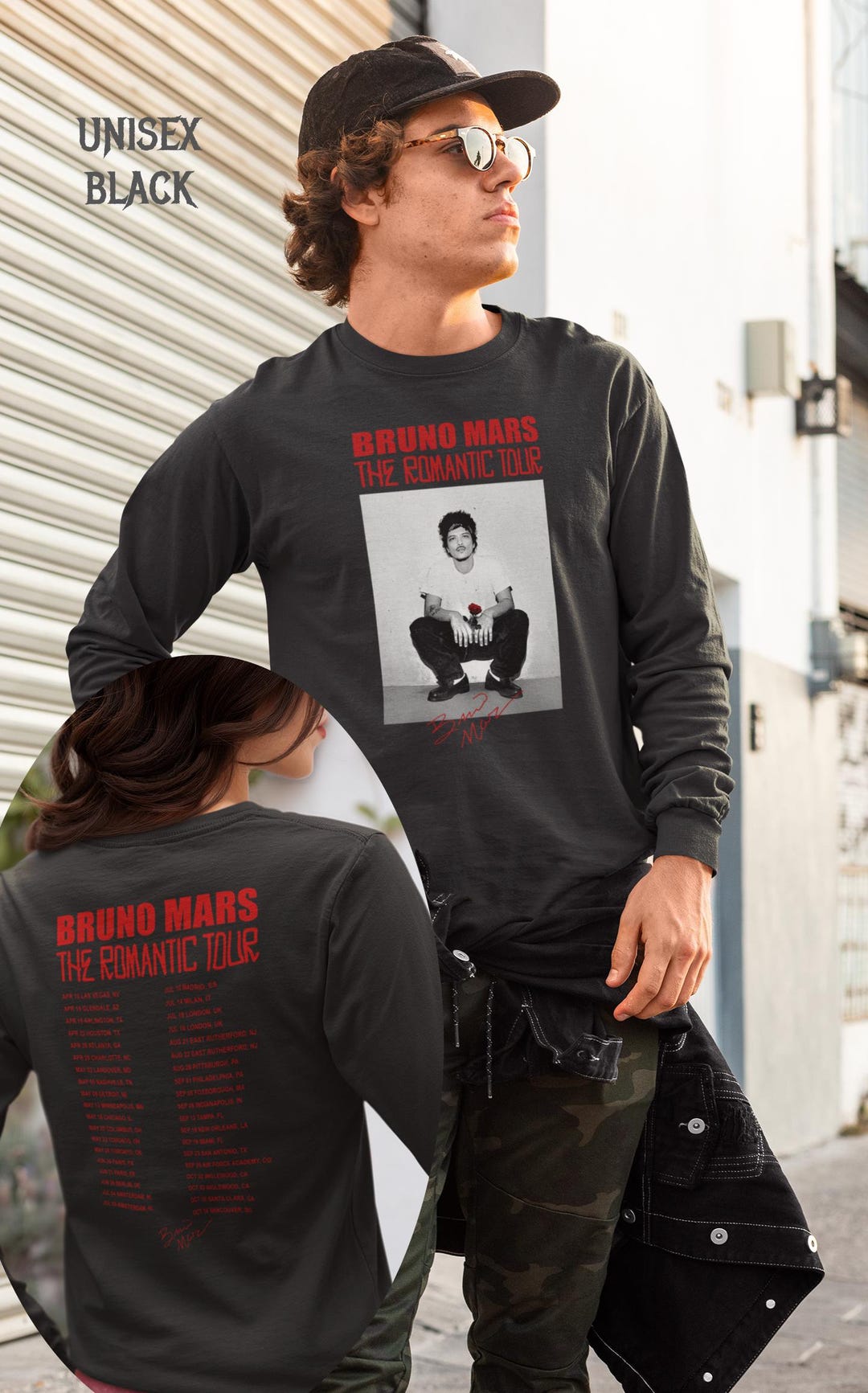 Bruno Mars the Romantic Tour 2026 T Shirt | Concert Merch | Pop Music ...