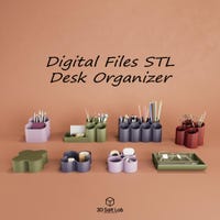 Office & Desk Storage STL Files - 3D Print Organiser - Small Parts ...