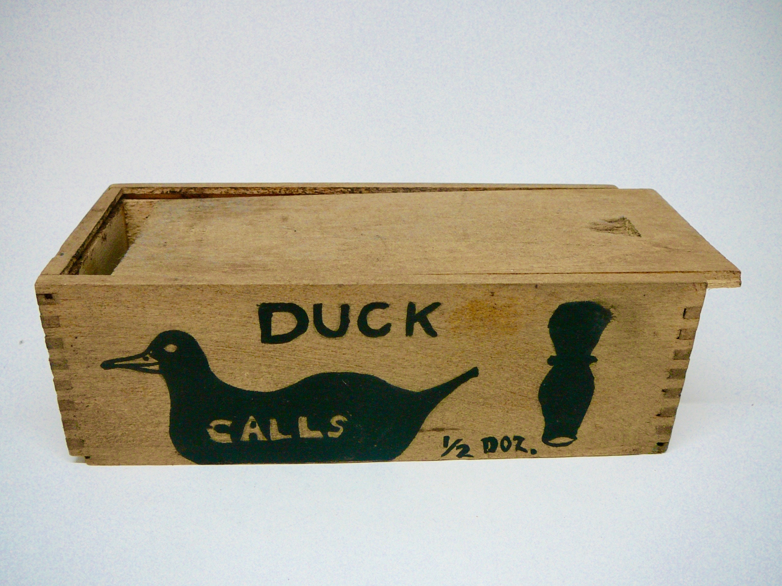 Vintage Duck Calls Dovetailed Box Hand Painted
