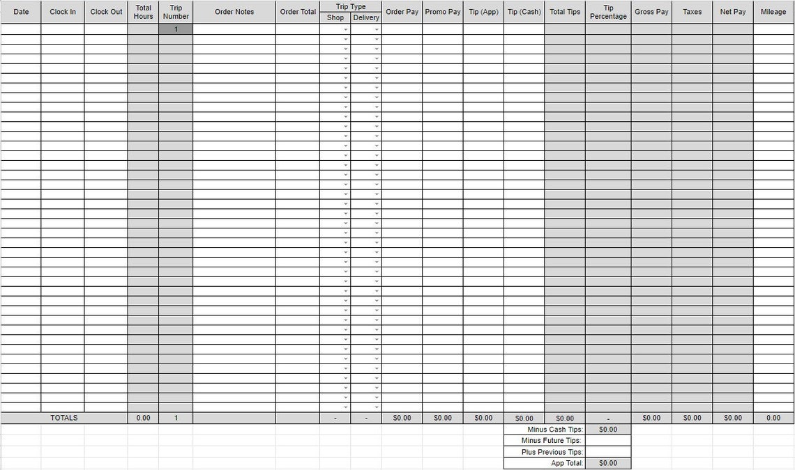 2025 Shipt Order Tracking Spreadsheet - Etsy