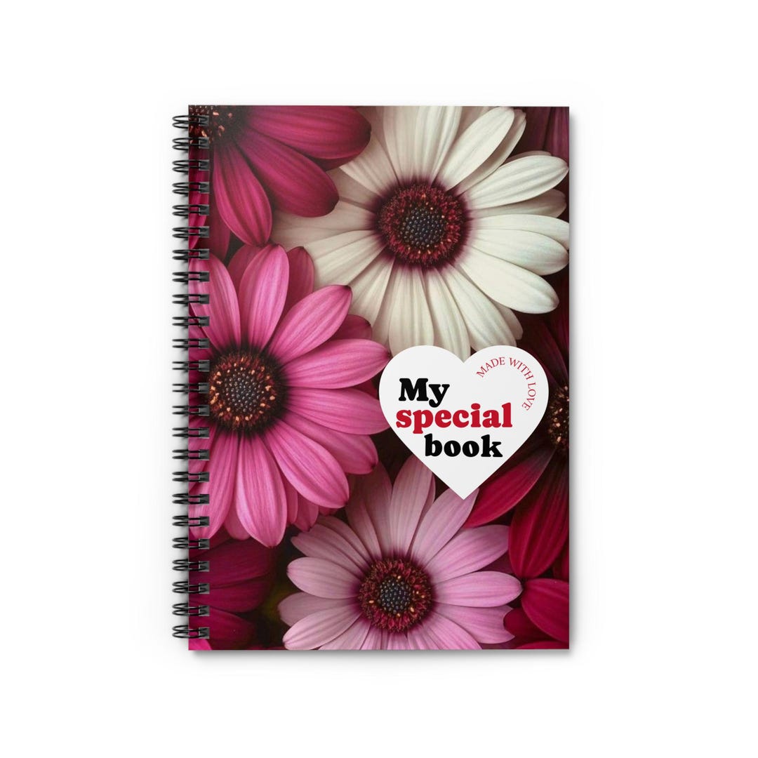 Blossom Spiral Notebook - My Special Book, Floral Journal, Gift for ...