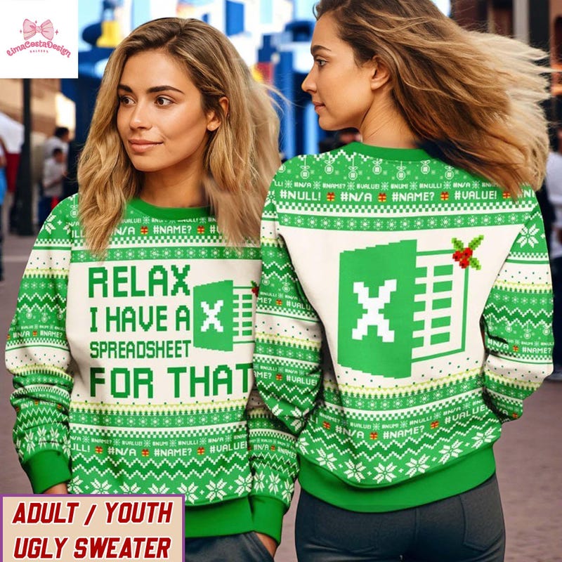 Excel Ugly Sweater - Etsy