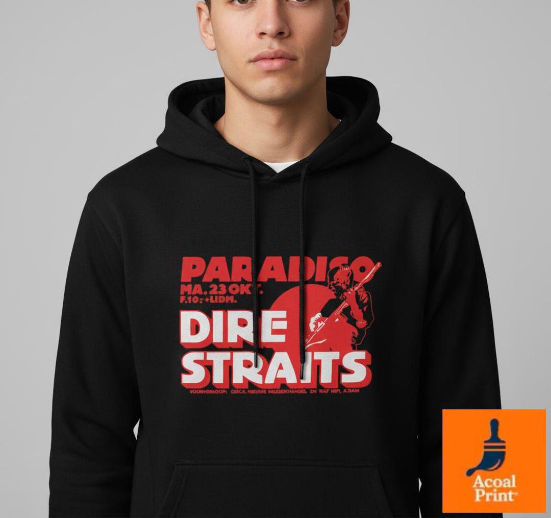 Dire Straits Paradiso Hoodie | Vintage Concert Poster Merch Sweatshirt ...