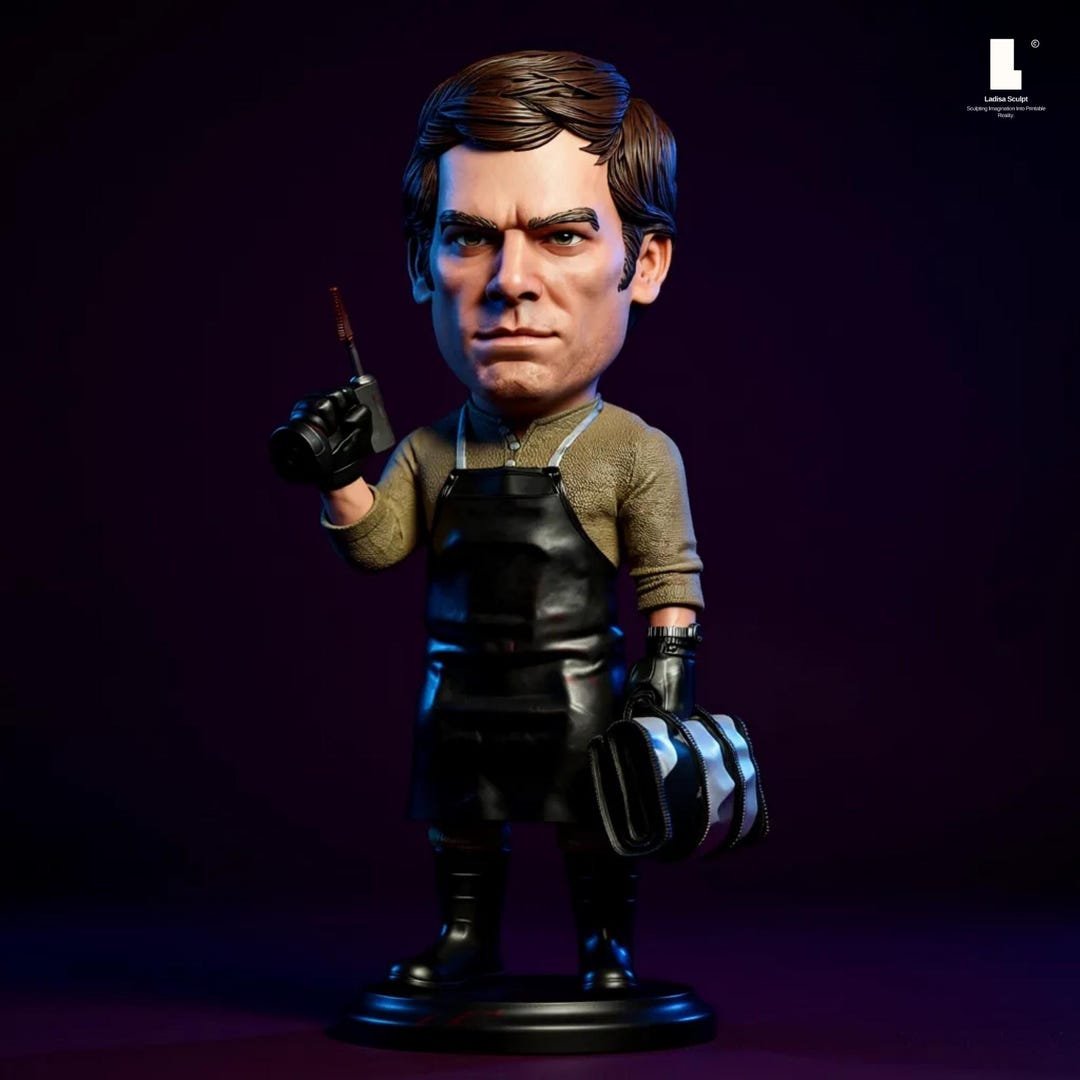 Dexter Chibi STL Figure | 3D Printable Model (non-supported + Pre ...