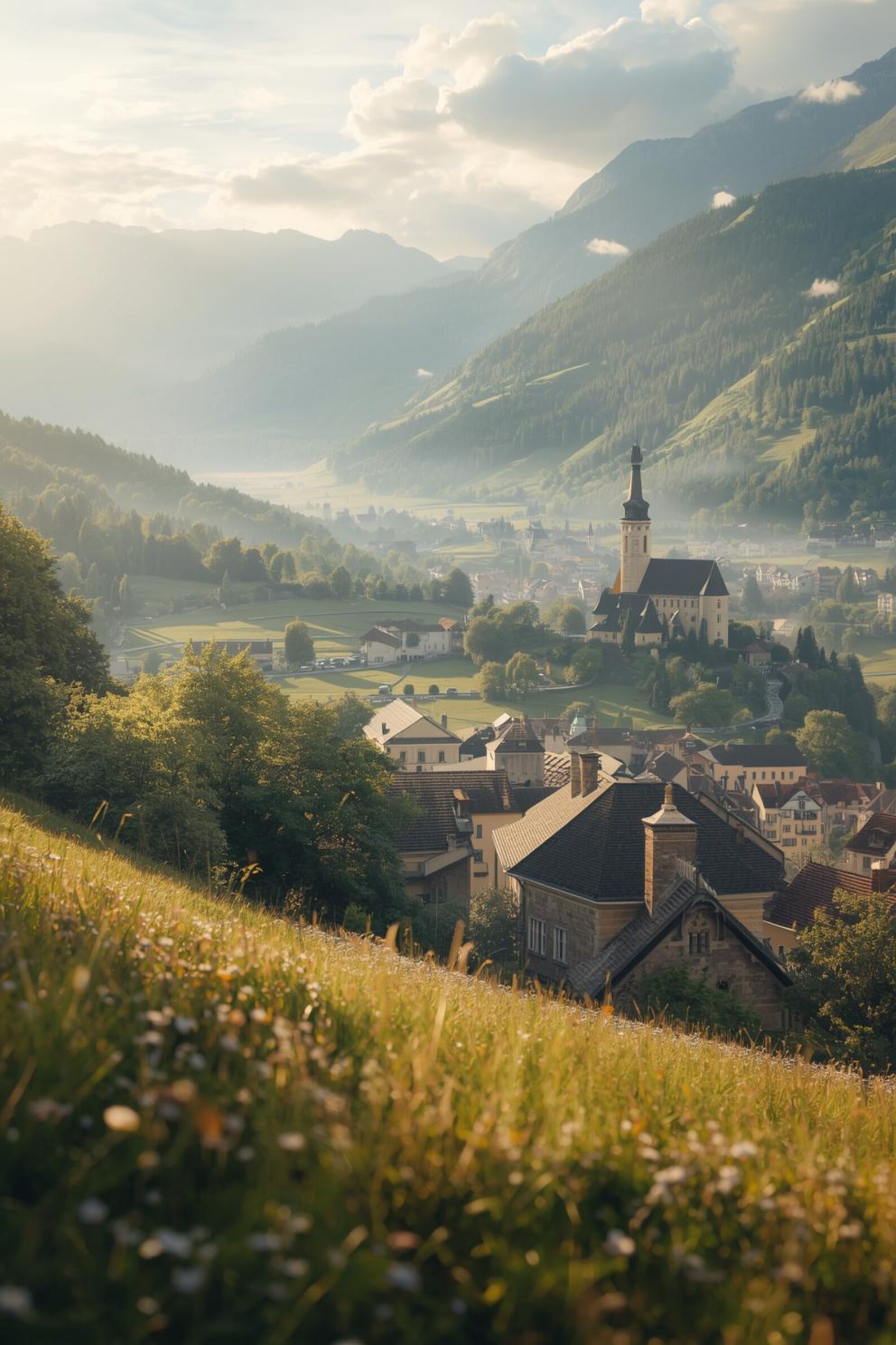 Melody of Europe Landscape Wall Art Set of 4 · European Nature ...
