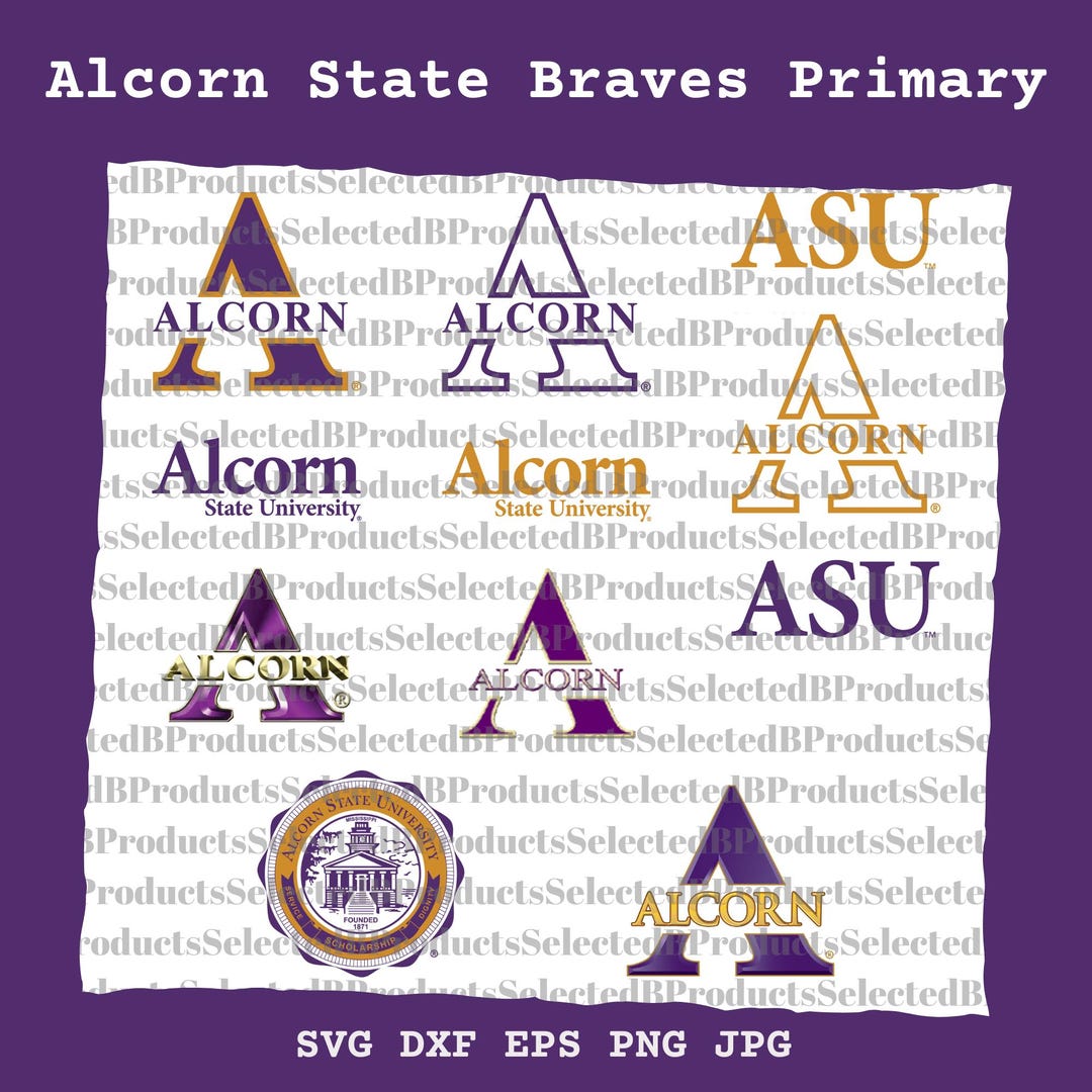 Braves Primary SVG Bundle, Alcorn State Football, SVG Bundle, Cricut ...
