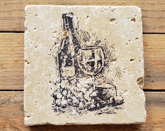 Wine Theme Coasters | Etsy