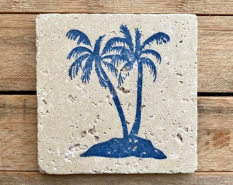 Palm Tree Coaster | Etsy