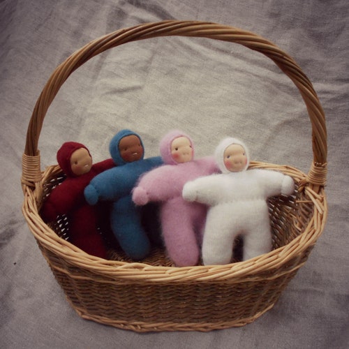 MADE TO ORDER Tiny Mini Magic Baby Waldorf Cuddle Doll - Etsy