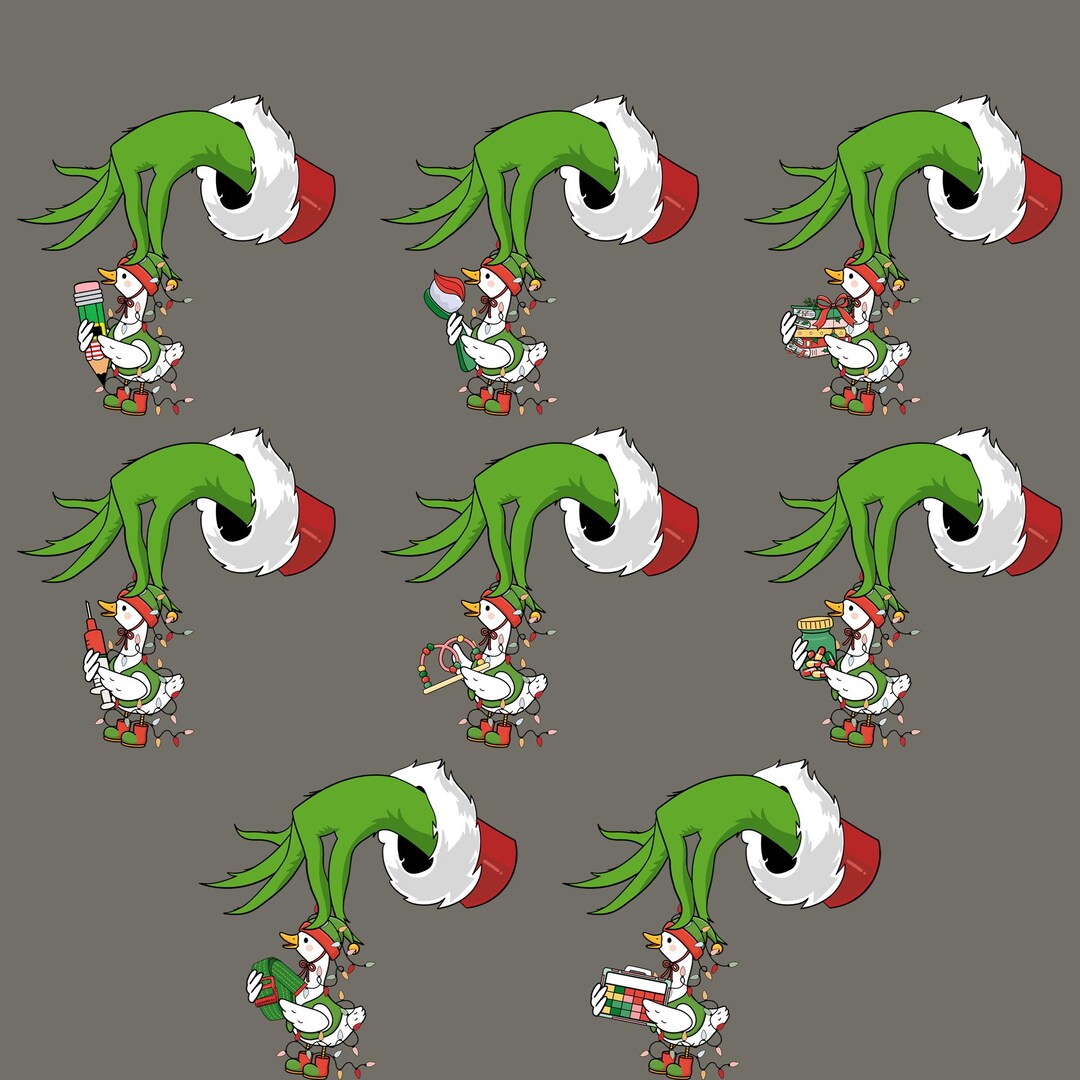 Grinch Hand png, Grinch Gans Hand PNG, Grinch Hand PNG, Weihnachten ...