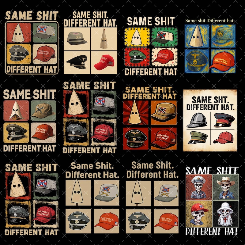 Same Shit Different Hat Tshirt - Etsy