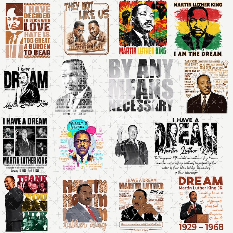 10+ Martin Luther King Day PNG – I Have a Dream Civil Rights Design for ...