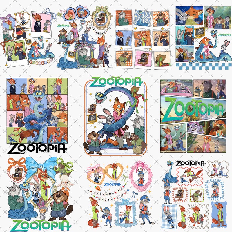 Zootopia Stickers - Etsy