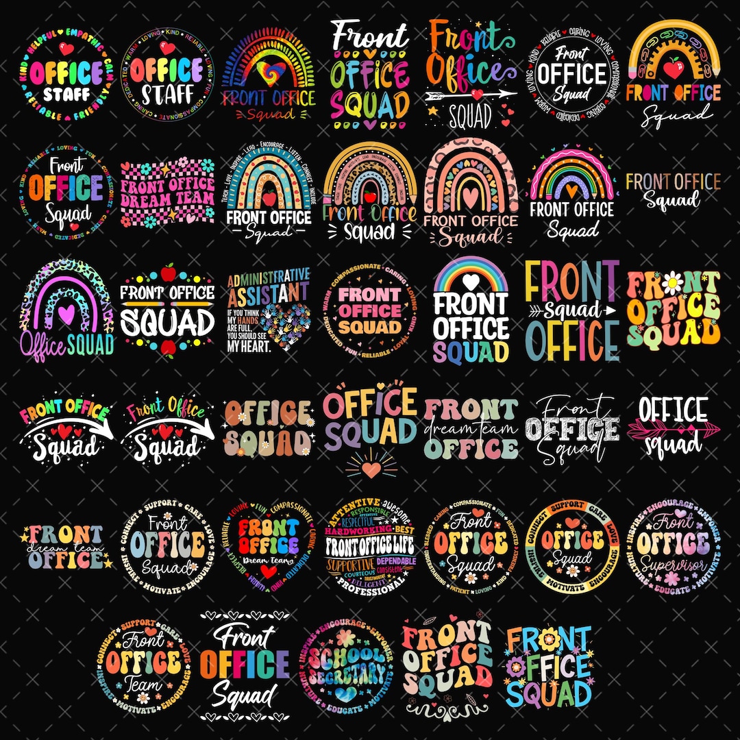 Front Office Png Bundle, Front Office Dream Team Png, School Secretary ...