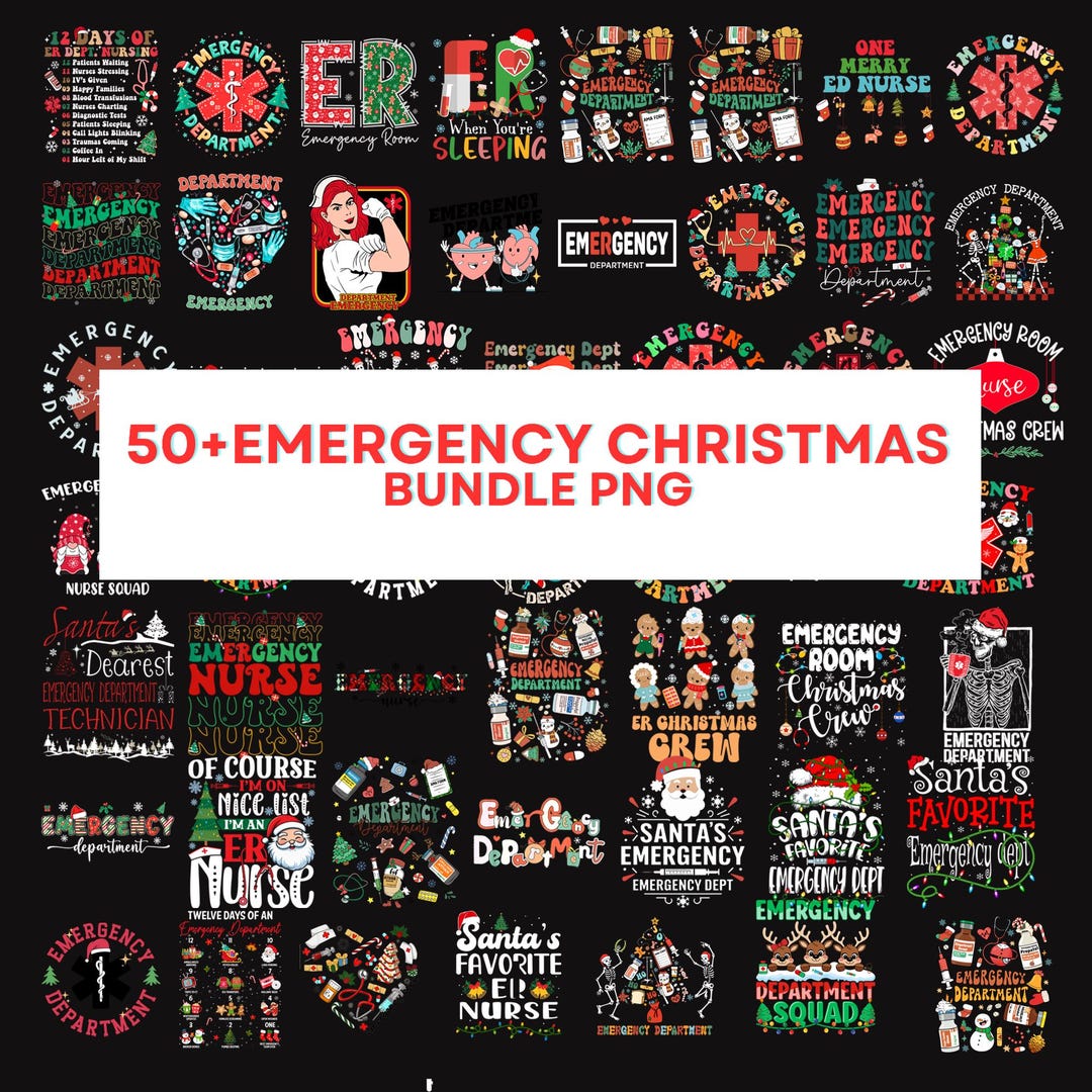 50+ Emergency Department Christmas Bundle Png , Emergency Room Png, ER ...