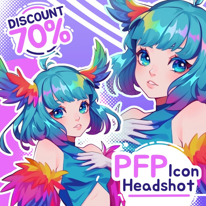 Custom Anime PFP Icon | Animated Profile Picture - Etsy