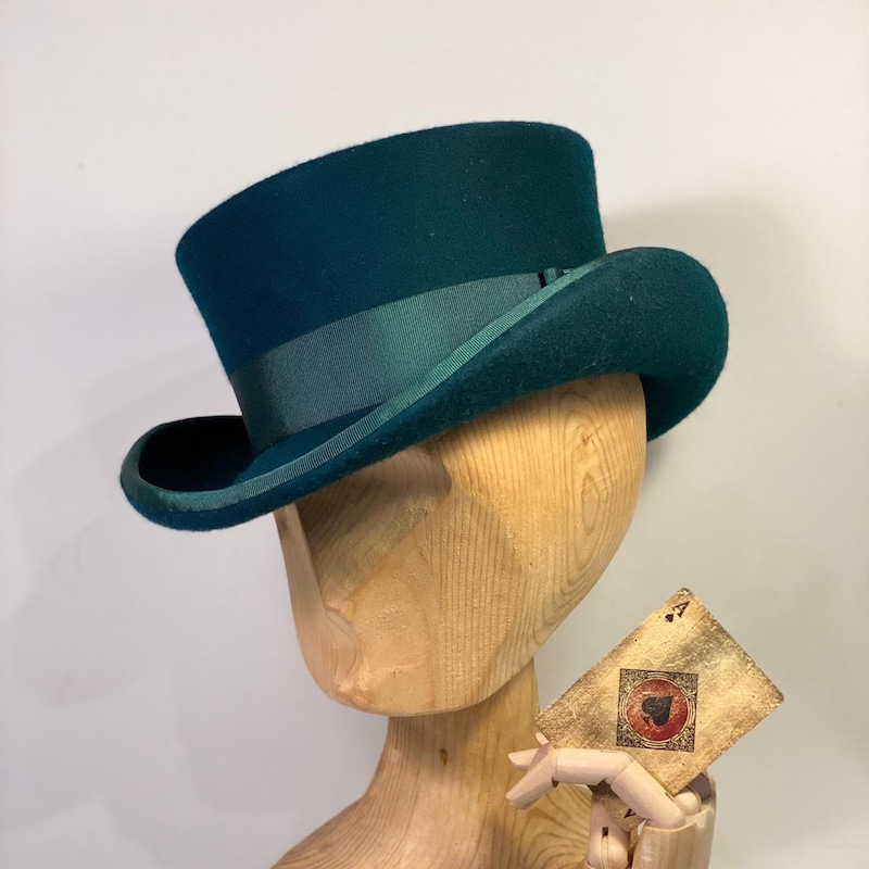Green Top Hat - Etsy