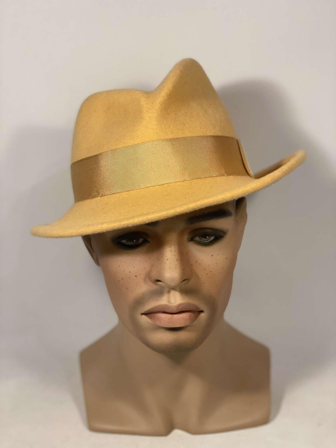 Asymmetric Fedora Hat, Wool Felt Hat, Unisex Hat, Trilby, Custom Hat ...