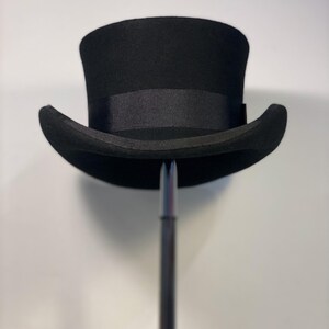 Low Top Hat, Wool Felt Hat, Women Men Hat, Unisex Hat, Victorian Hat ...