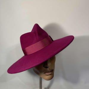 Fedora, Fedora Hat, Wide Brim Felt Hat, Women Hat, Men Hat, Cowboy Hat ...