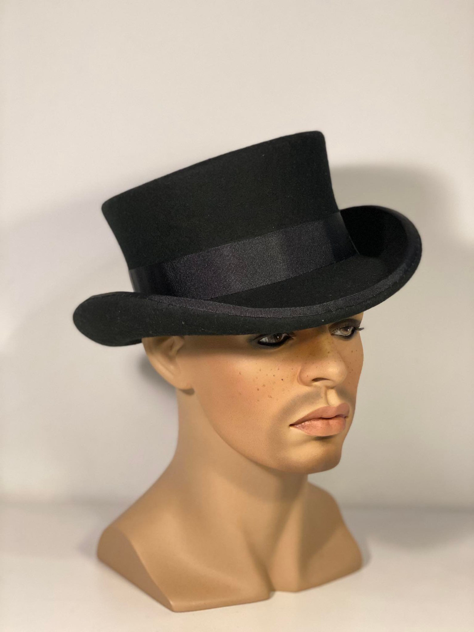 Low Top Hat, Medium Short Top Hat, Wool Felt Hat, Women Men Hat, Unisex ...