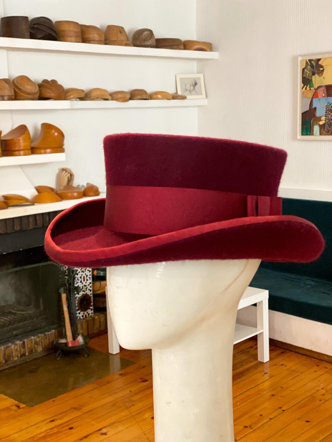 Low Top Hat, Short Top Hat, Wool Felt Hat, Women Men Hat, Unisex Hat ...