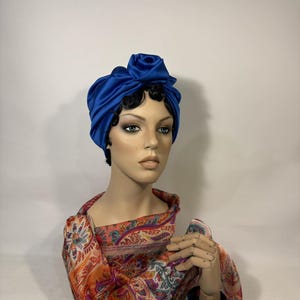 Turban Hat, Stretch Satin, Women Turban Headpiece, Chemo Turban, Soft ...