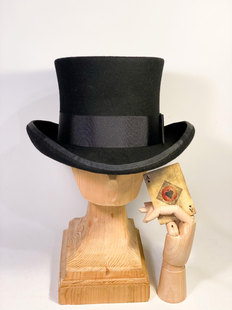 Classic Top Hat, Wool Felt Hat, Men Hat, Unisex Hat, Victorian Hat ...