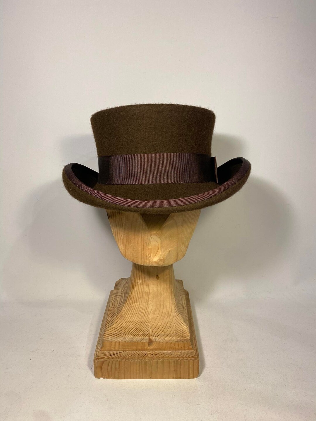 Low Top Hat, Wool Felt Hat, Women Men Hat, Derby Hat, Victorian Hat ...