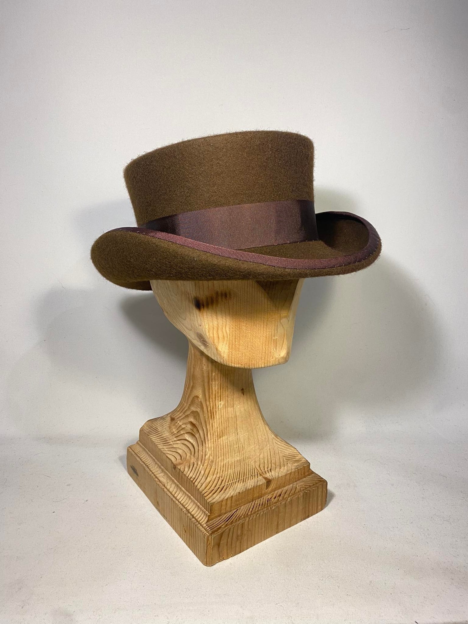 Low Top Hat, Wool Felt Hat, Women Men Hat, Derby Hat, Victorian Hat ...