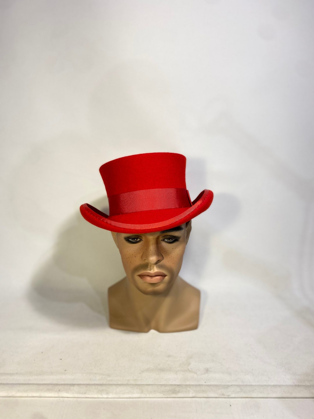 Low Top Hat, Scarlet, Short Top Hat, Women Men Hat, Unisex Hat ...