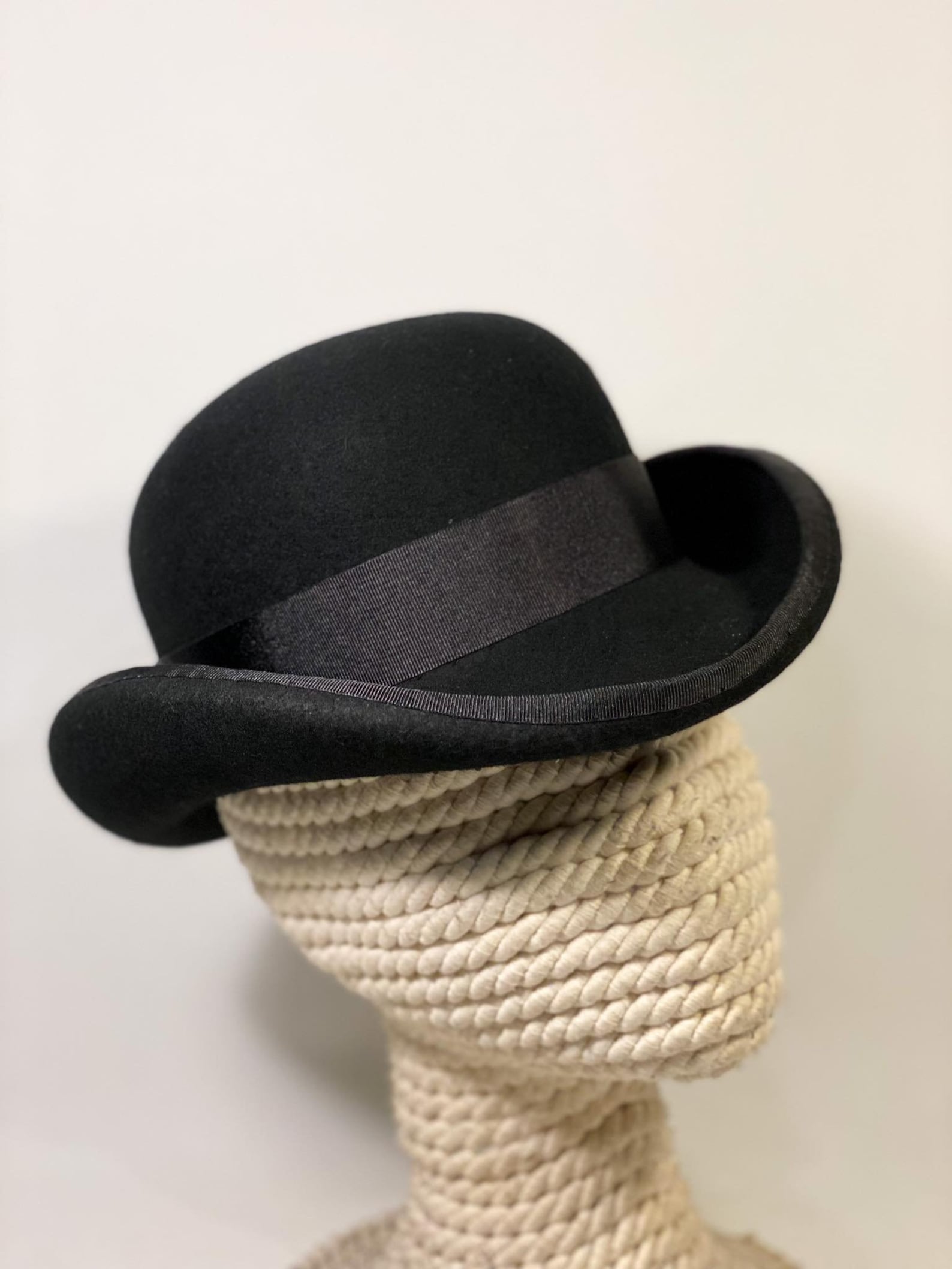 Bowler Hat, Wool Felt Hat, Women Men Hat, Unisex Hat, Victorian Hat ...