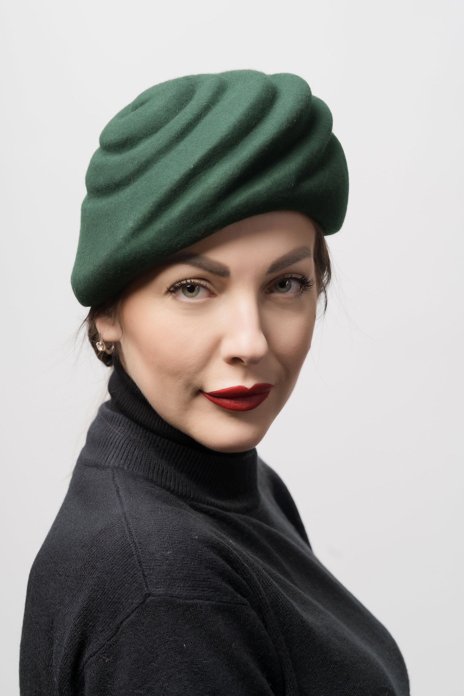 Vintage Style Flapper Beret, 1920s, Art Deco, Art Nouveau, Great Gatsby ...
