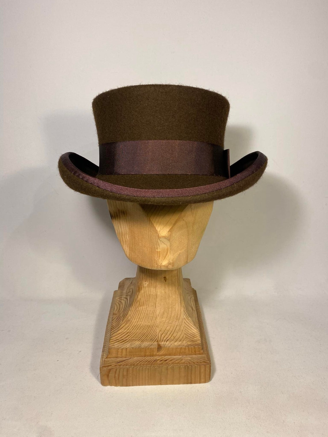Low Top Hat, Wool Felt Hat, Women Men Hat, Derby Hat, Victorian Hat ...