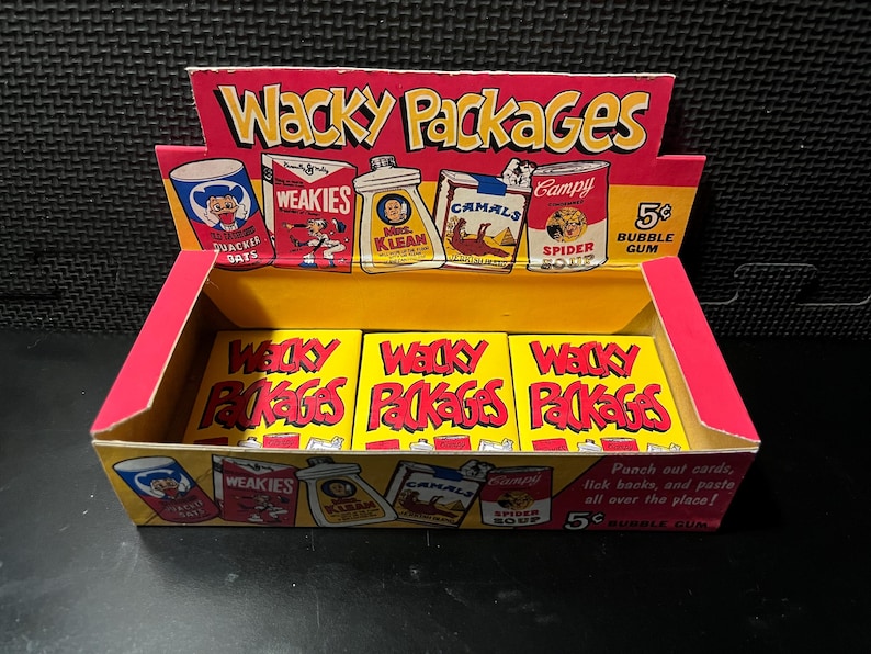 1967 Wacky Packages - Empty Custom Design Display Box - Etsy