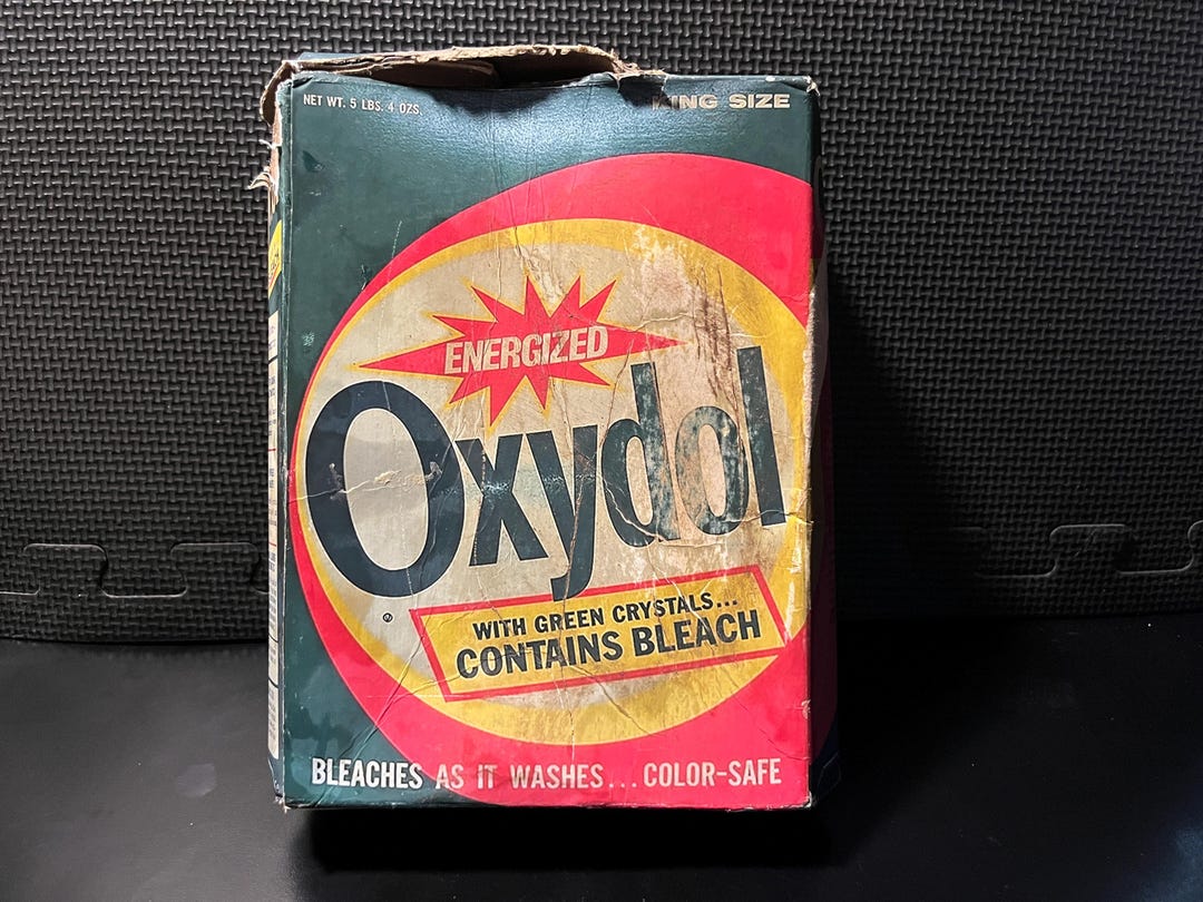 1960's Oxydol Detergent - Empty Custom Design Display Box (heavily Aged ...