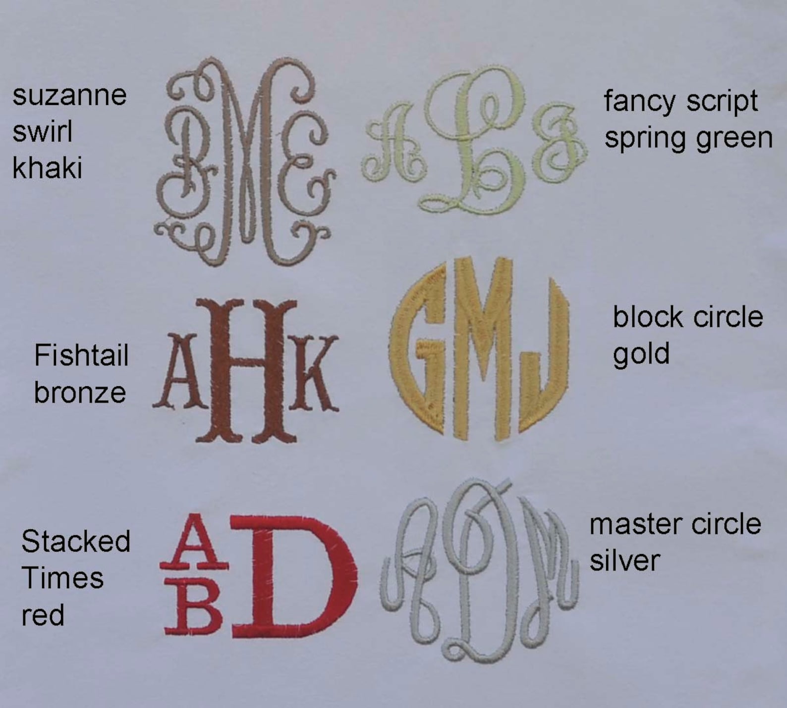 Custom Embroidery Add On, Monogram Listing - Etsy